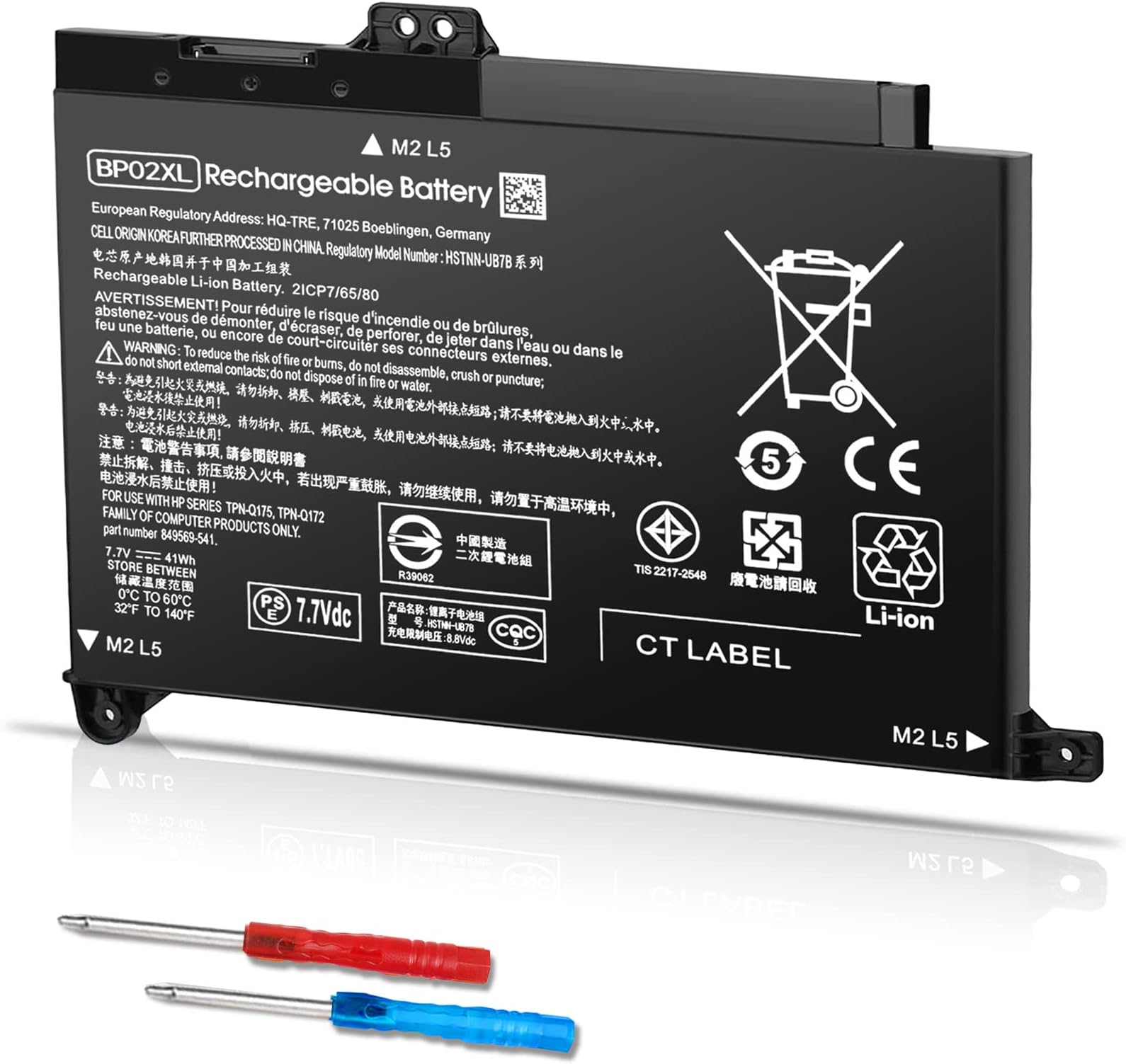 Amazon.com: BP02XL 849909-850 Battery for HP Pavilion 15-AU000 15-AW000 ...
