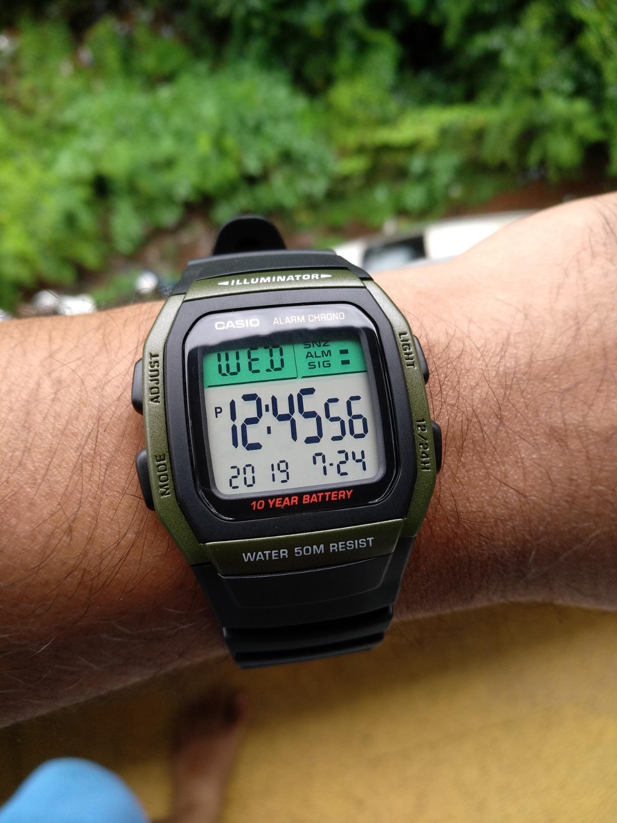 Casio Youth Series Digital Black Dial Men's Watch - W-96H-3AVDF(D175 ...