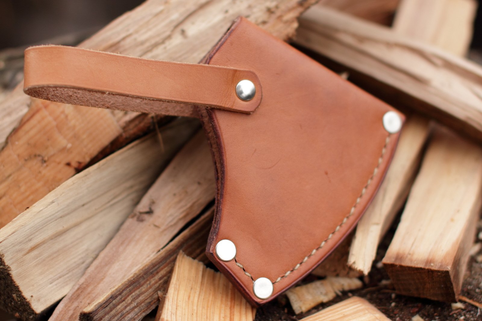 Axe Chocolate Handmade Leather Axe Sheath For Husqvarna 26" Curved ...