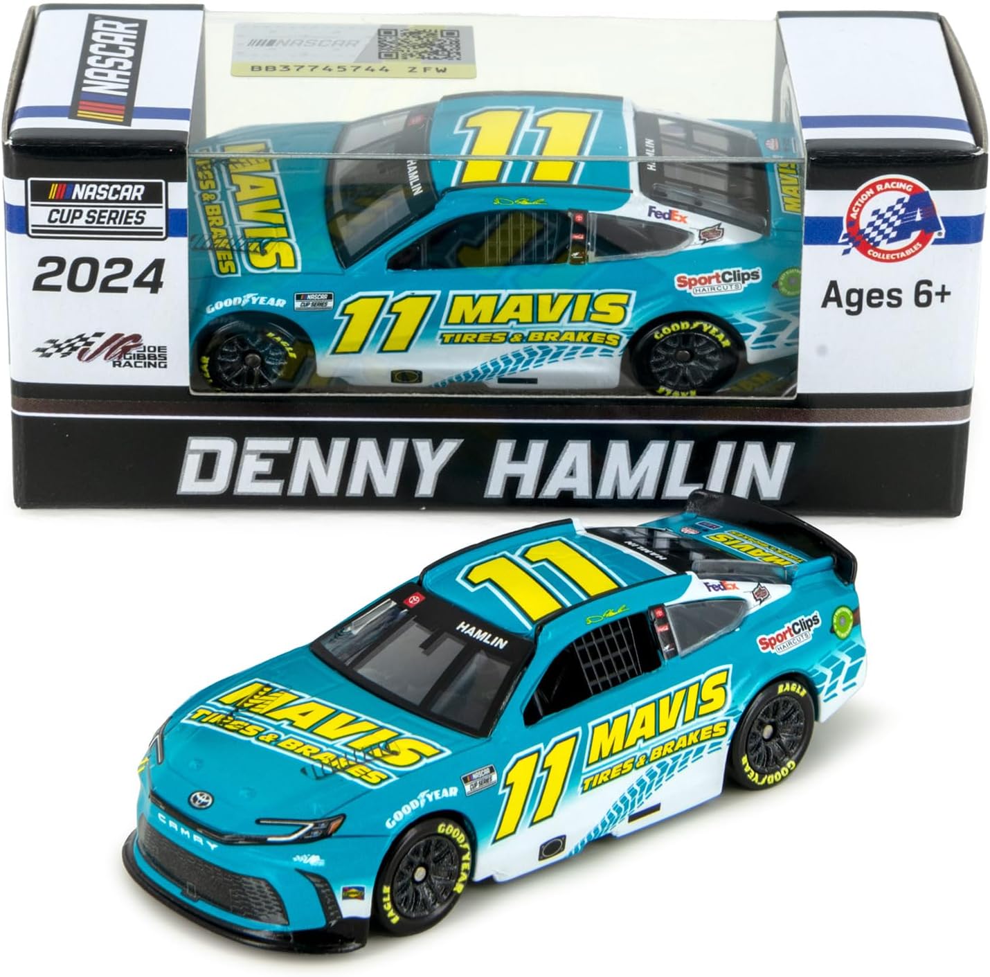 Amazon.com: Lionel Racing Denny Hamlin 2024 Mavis Diecast Car 1:64 ...