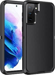 Amazon.com: RegSun for Galaxy S21 Plus Case,Shockproof 3-Layer Full Body Protection [Without ...