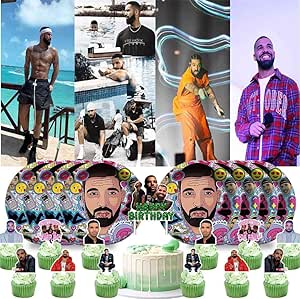 Amazon.com: Generic Party Supplies for Drake Singer Birthday ...