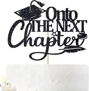 Amazon.com: Onto The Next Chapter Cake Topper, Adventure Awaits/The ...