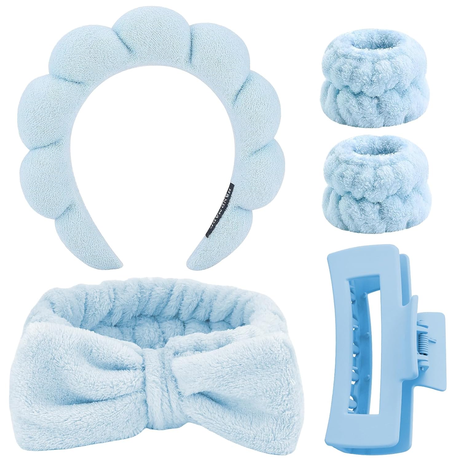 Amazon.com : TOBATOBA Skincare Headband Set with Spa Headband ...