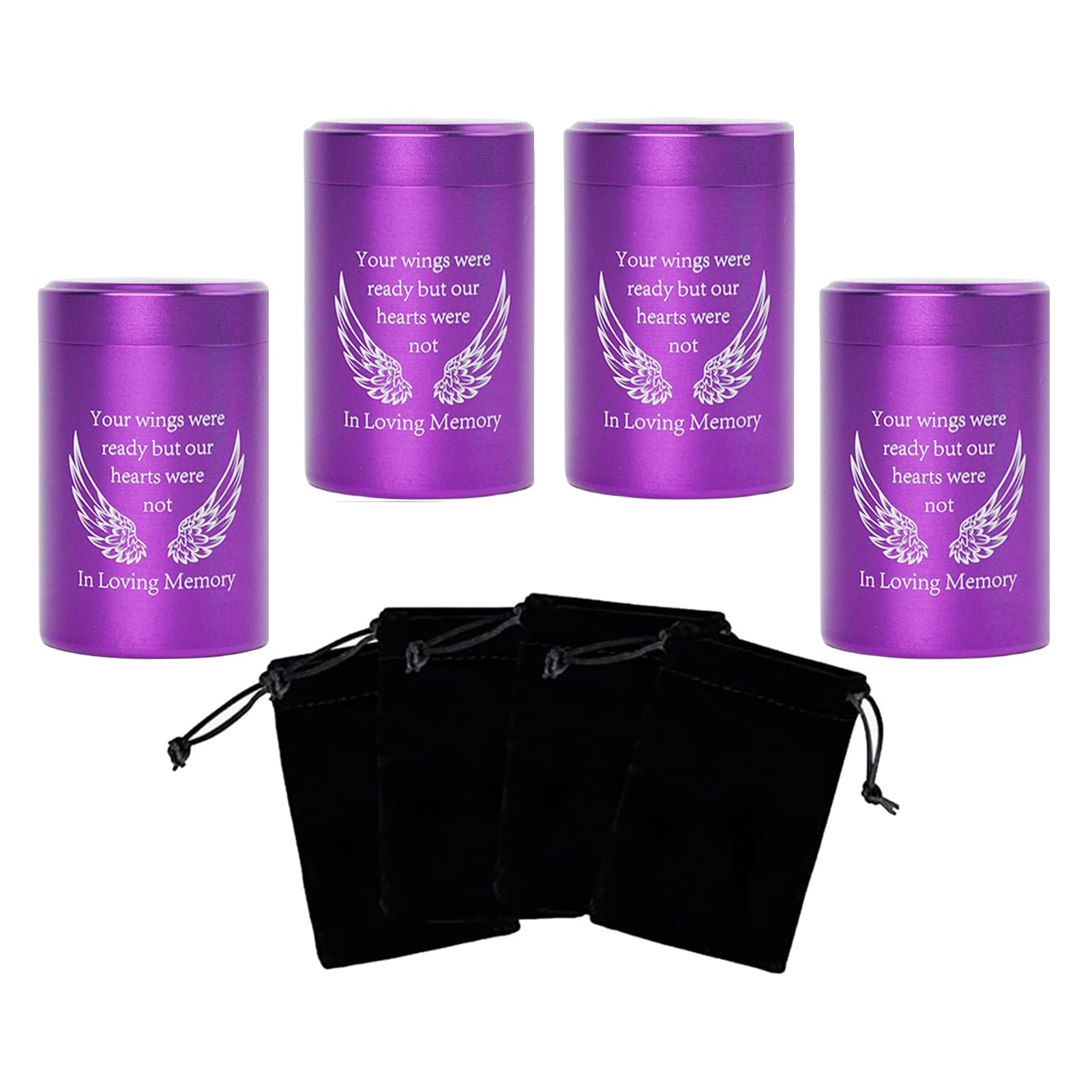 Amazon.com: 2.7 inch Small Urns for Ashes - Set of 4, Aluminium Mini ...