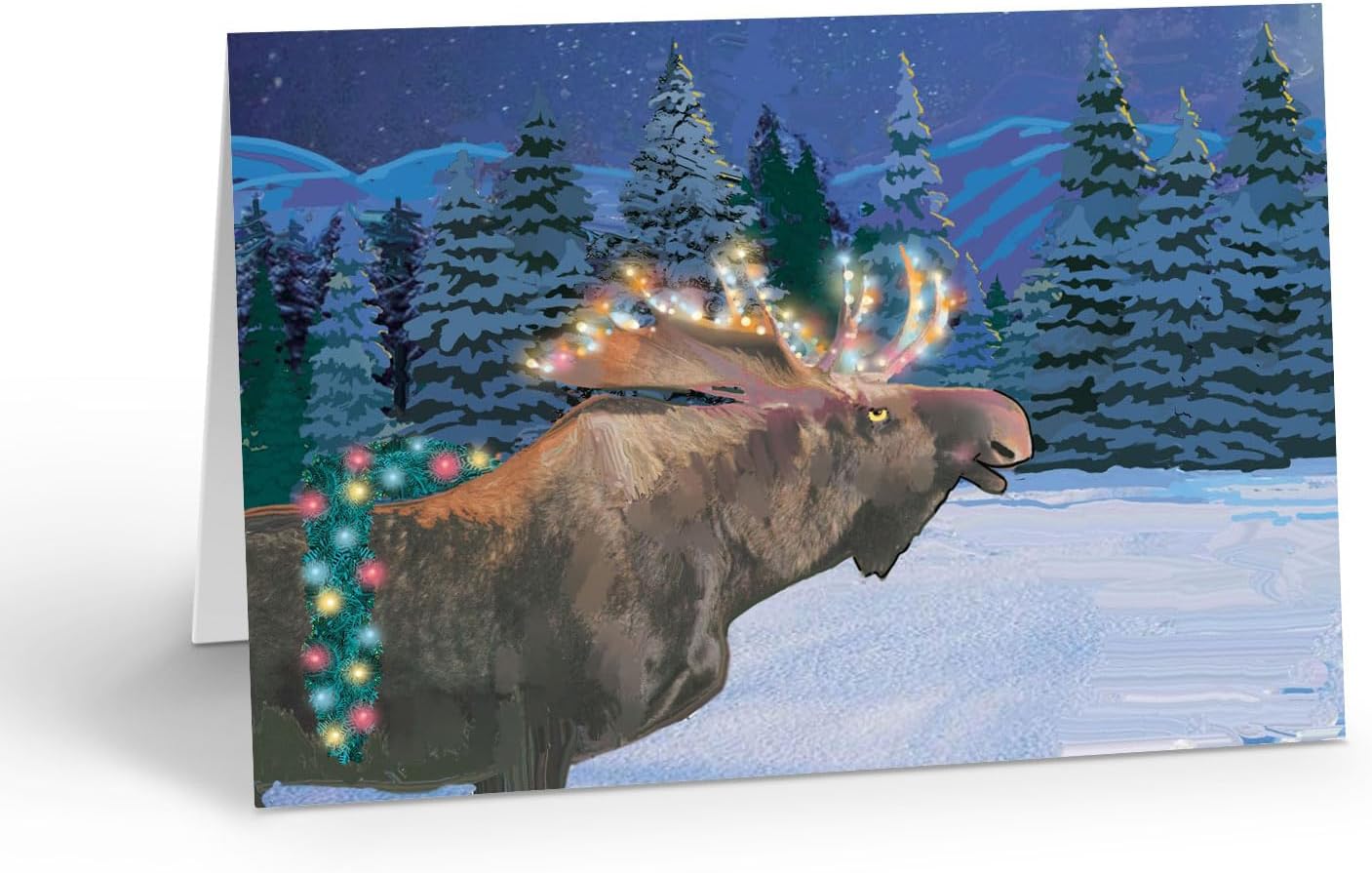 Amazon.com : Stonehouse Collection | Holiday Moose Christmas Cards ...