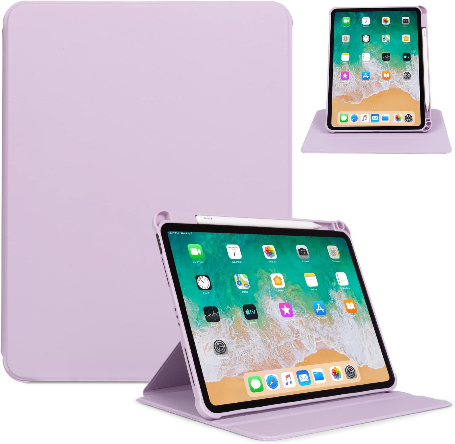 Amazon.com: Rotating Pad Air 11 Case (M3/M2) 2025/2024, Case for iPad ...
