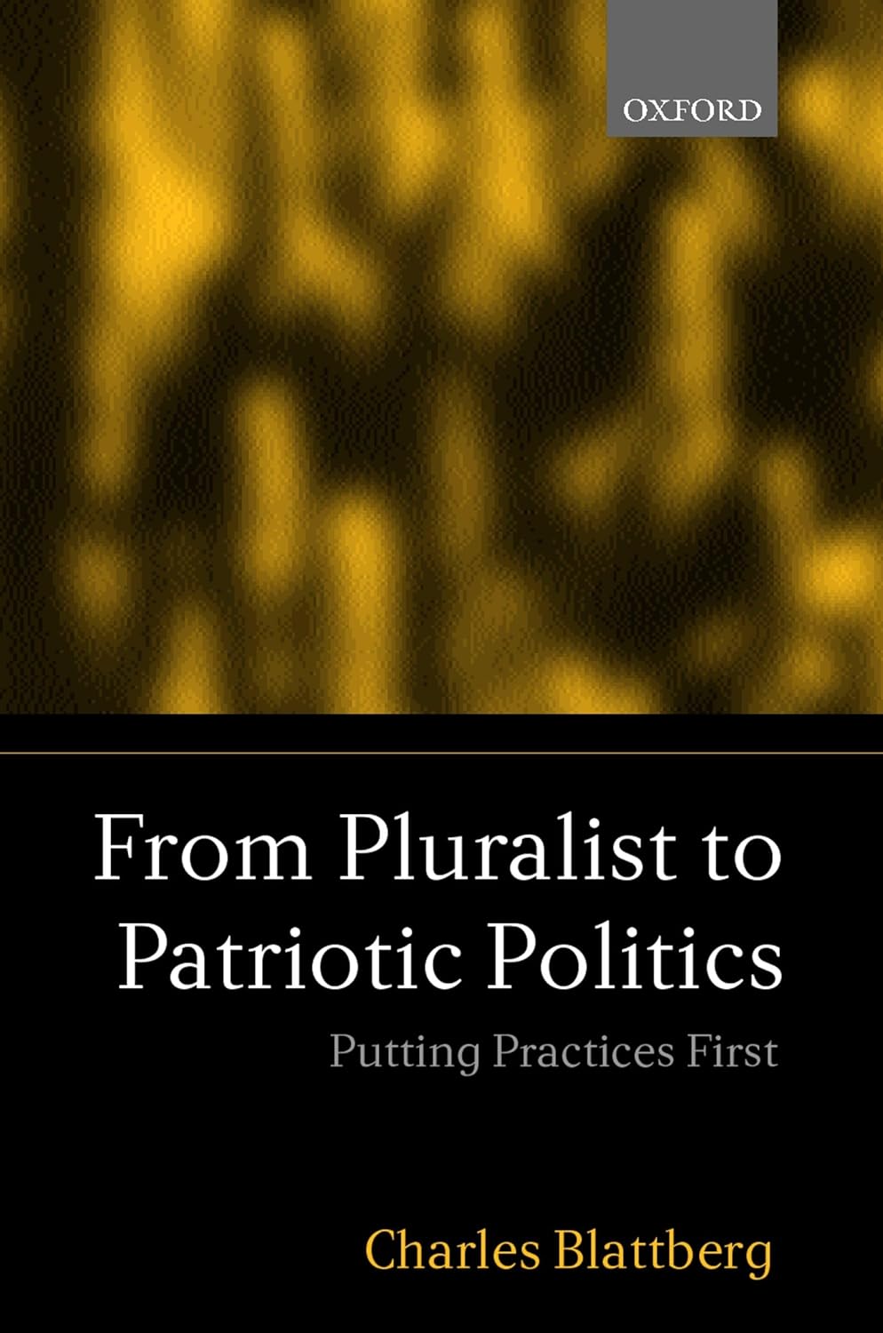 From Pluralist to Patriotic Politics: Putting Practice First: Blattberg ...