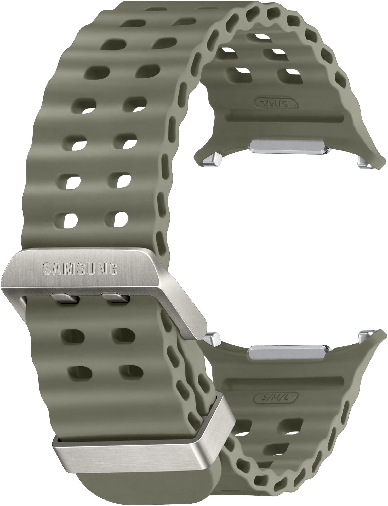 Samsung Galaxy Official Marine Band for Galaxy Watch Ultra, Green ...