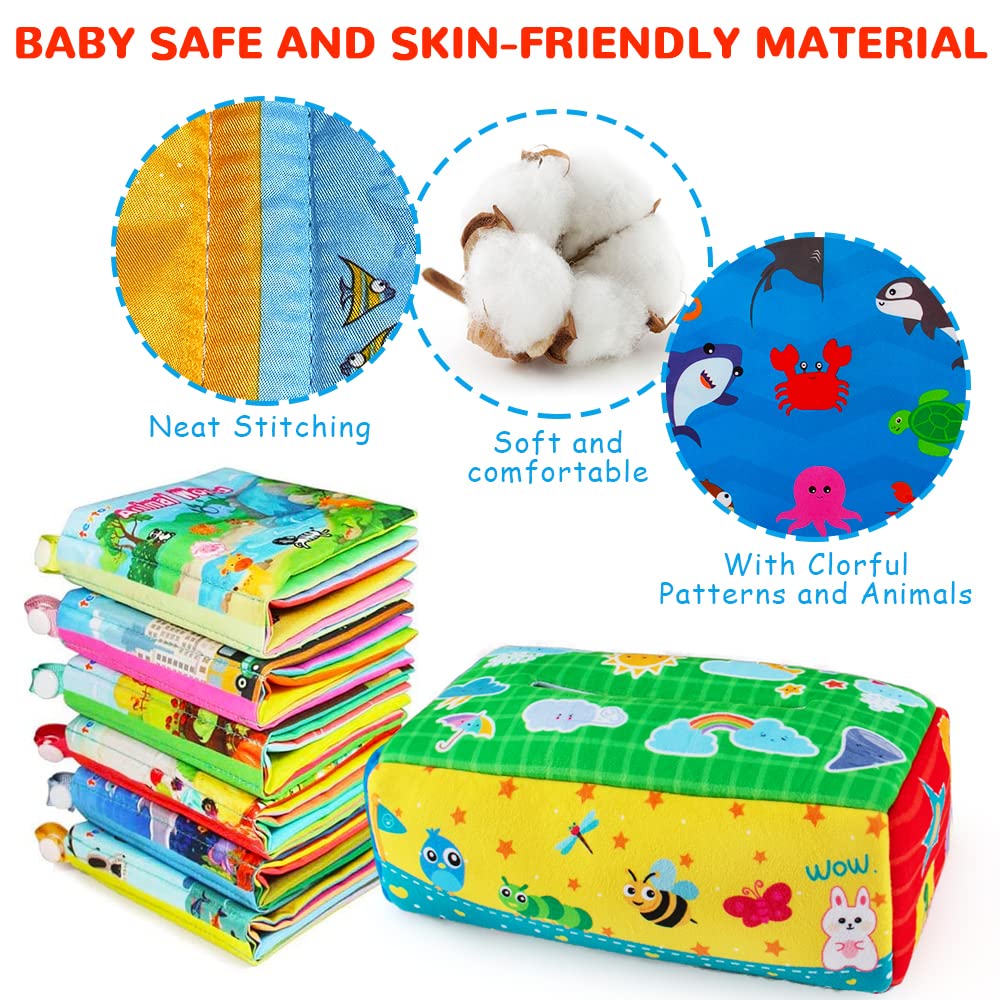 teytoy Baby Toys 6 to 12 Months Tummy Time Mirror Baby Gift Set Newborn ...
