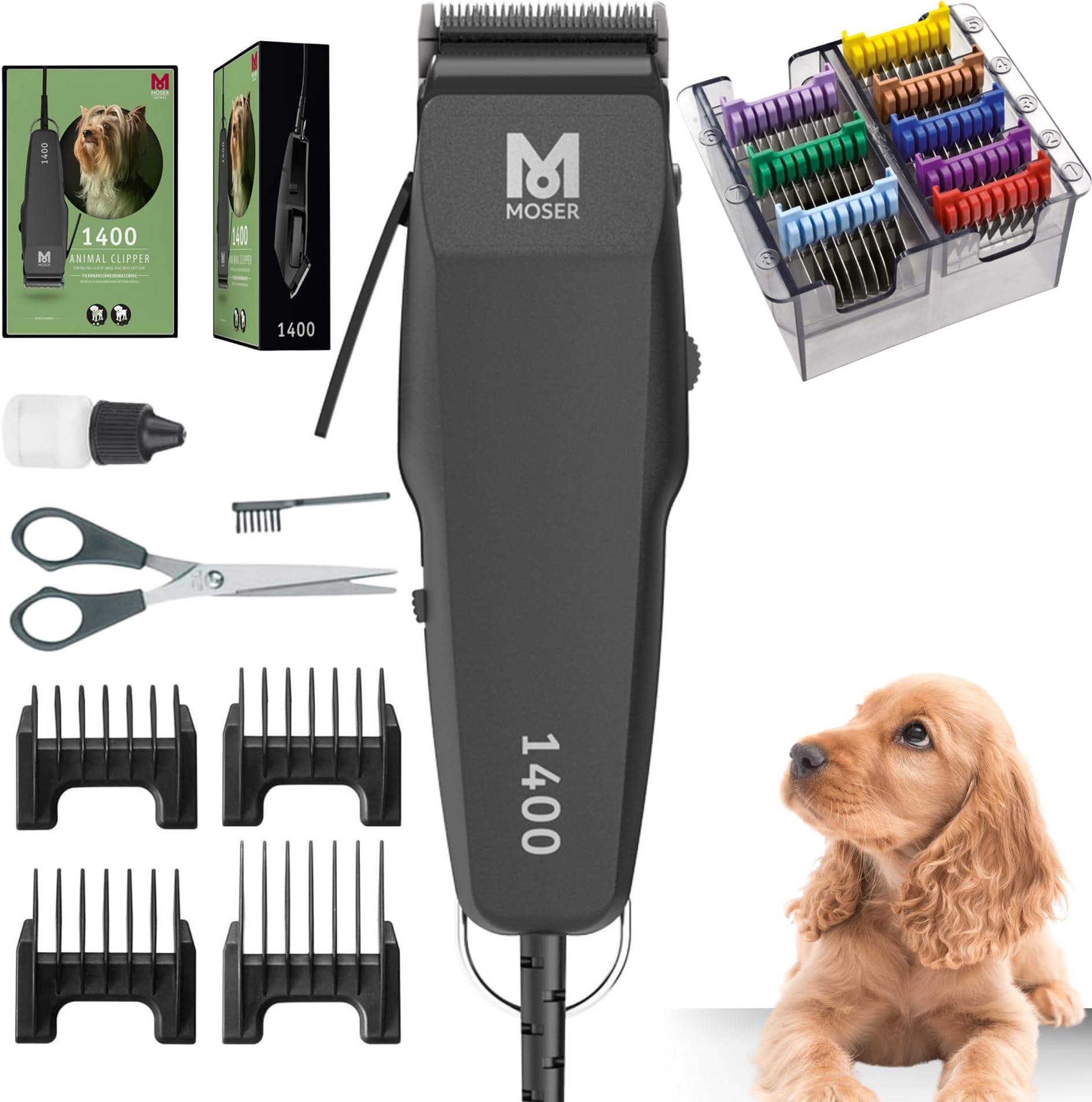 Moser Rex 1230 Professionelle Tierschermaschine für Mittelgroße Hunde ...