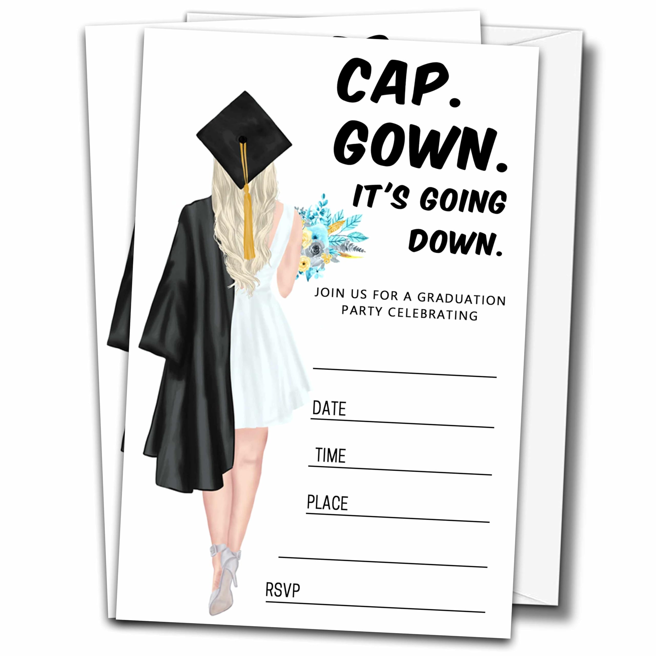 Amazon.com : Buildinest Graduation Invitation 20 Graduation ...
