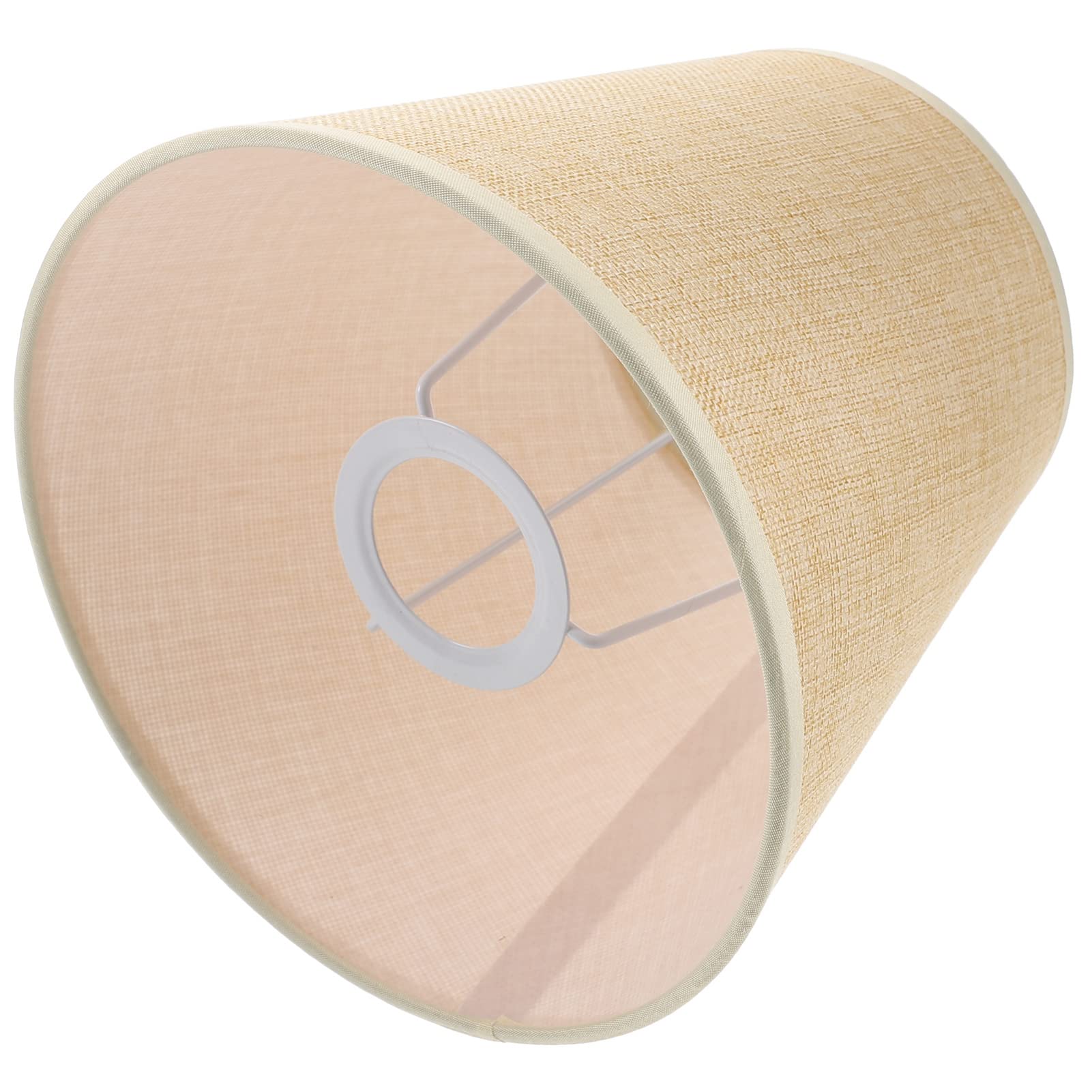 LALAFINA Small Lamp Shade Fabric Lampshade Table Light Cover E27 Burlap ...