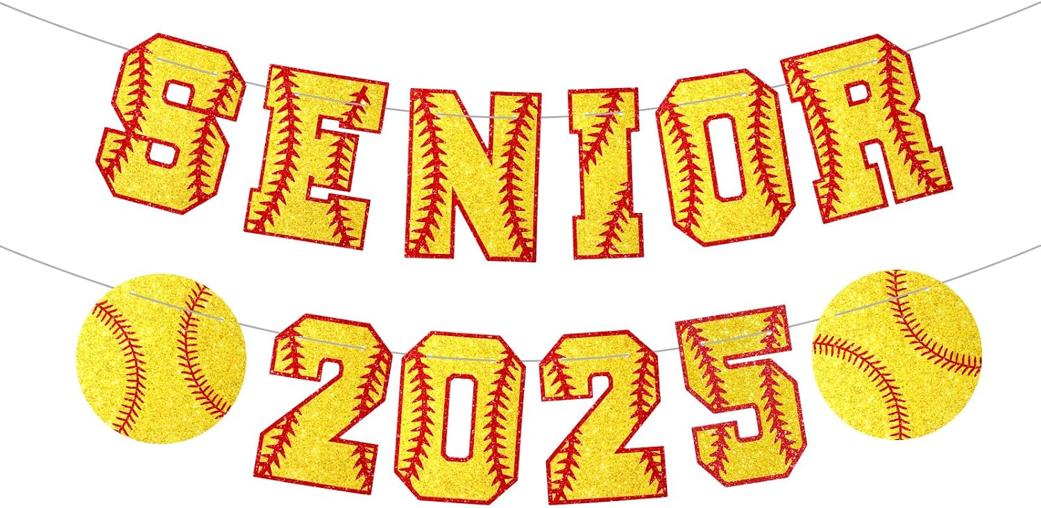 Amazon.com: Fuyoooo Softball Graduation Party Decorations Senior Night ...