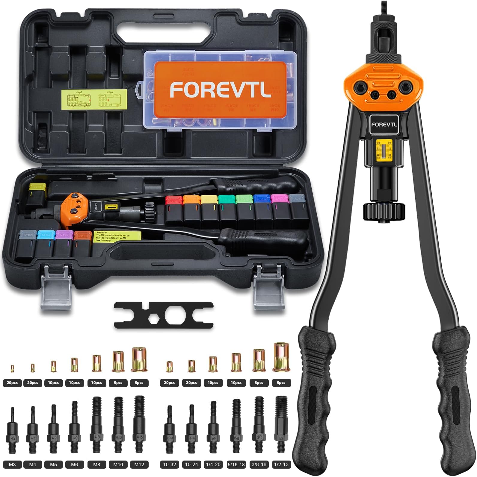 Amazon.com: QTBSCXQ 16" Rivet Nut Tool, Professional Rivet Nut Tool ...