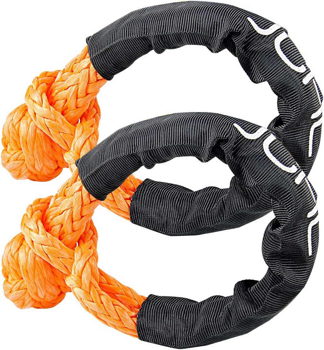 Amazon.com: JCHL Soft Shackle Synthetic Road Recovery Rope 1/2' X 23 ...