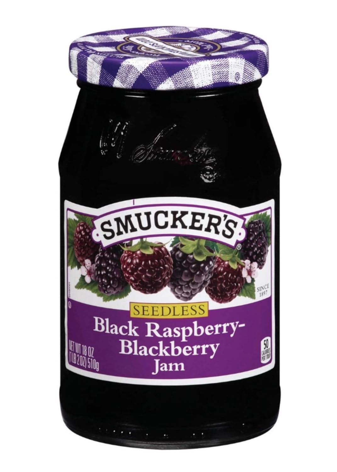 Amazon.com : Smucker's Seedless Black Rasperry - Blackberry Jam, 18oz ...