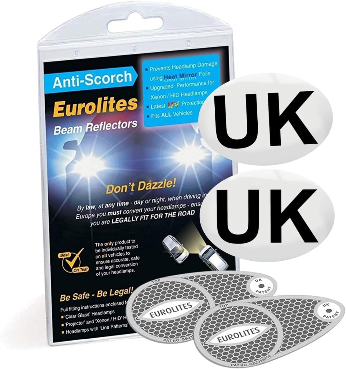 Netagon Eurolites Headlamp Beam Deflectors Adaptors Converters Self ...