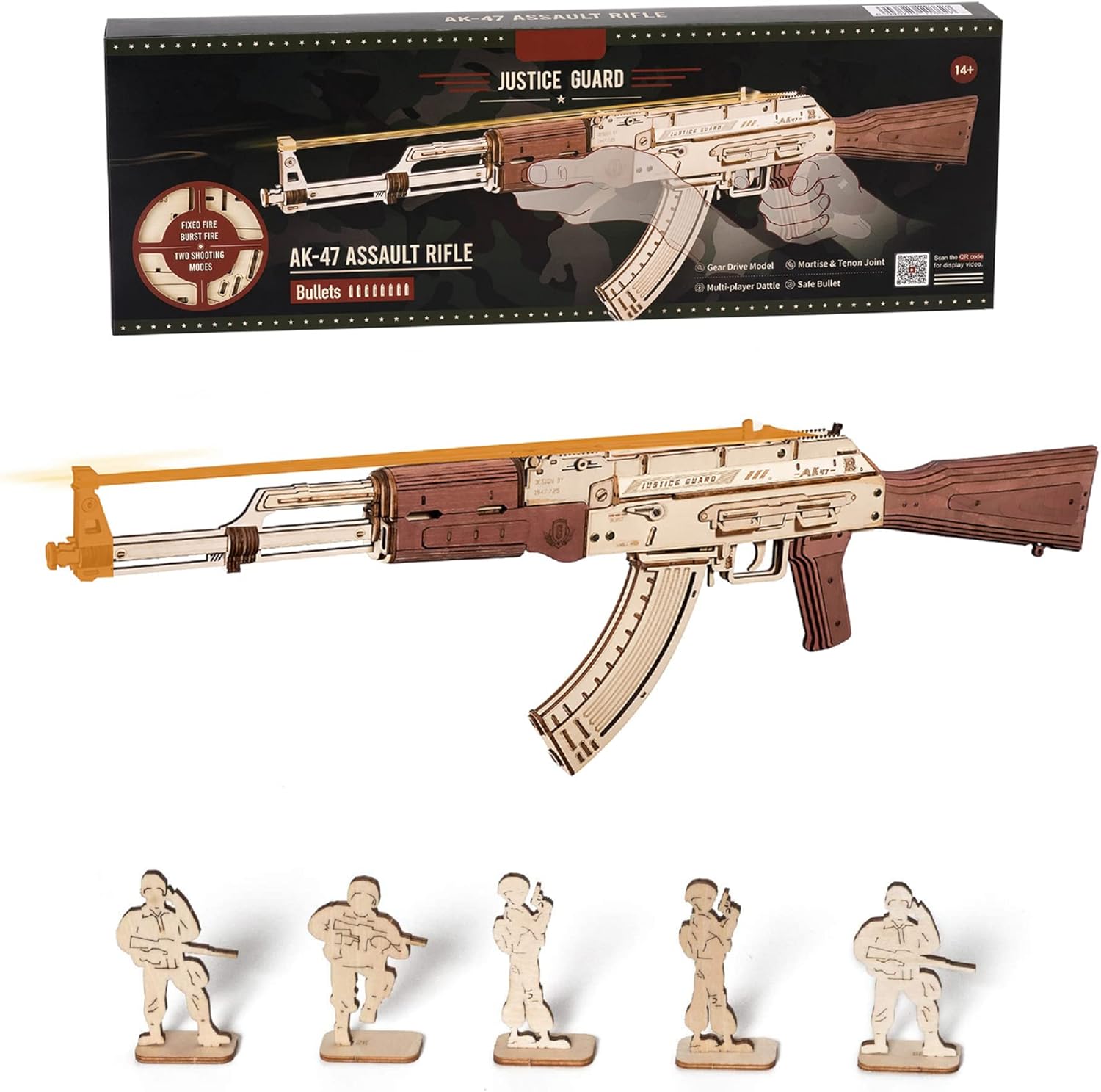 Wowood 3D Puzzles Model Gun Kits for Adults, Teens, Boys (Assault Rifle ...