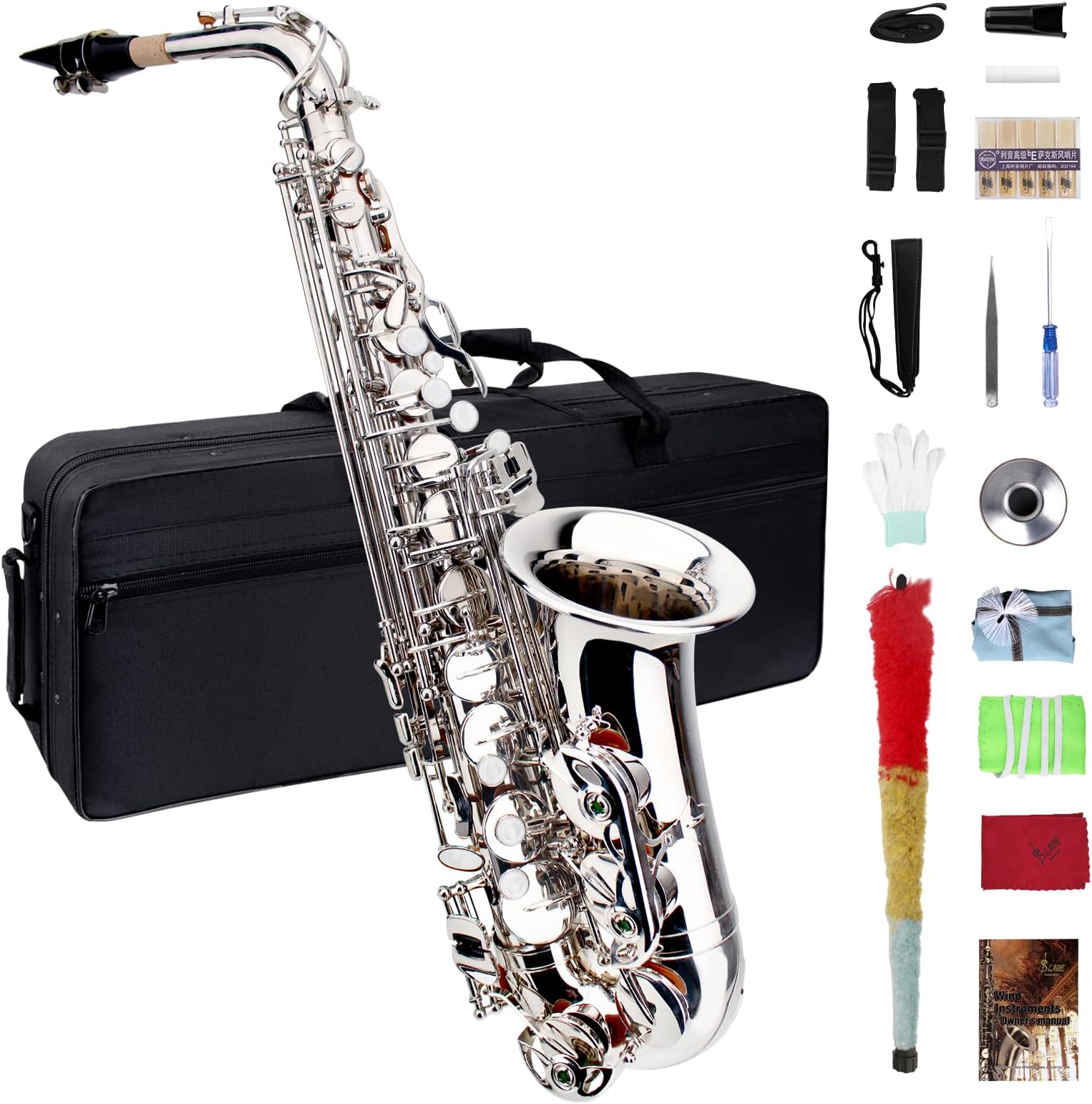 Saxofone alto Eb, saxofone para iniciantes, saxofone alto, saxofone ...