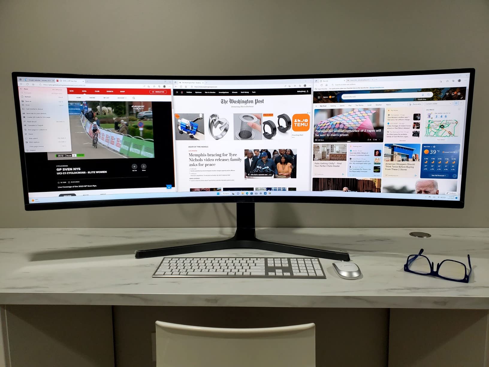 $39/mo - Finance SAMSUNG Odyssey CRG Series 49-Inch Dual QHD (5120x1440 ...