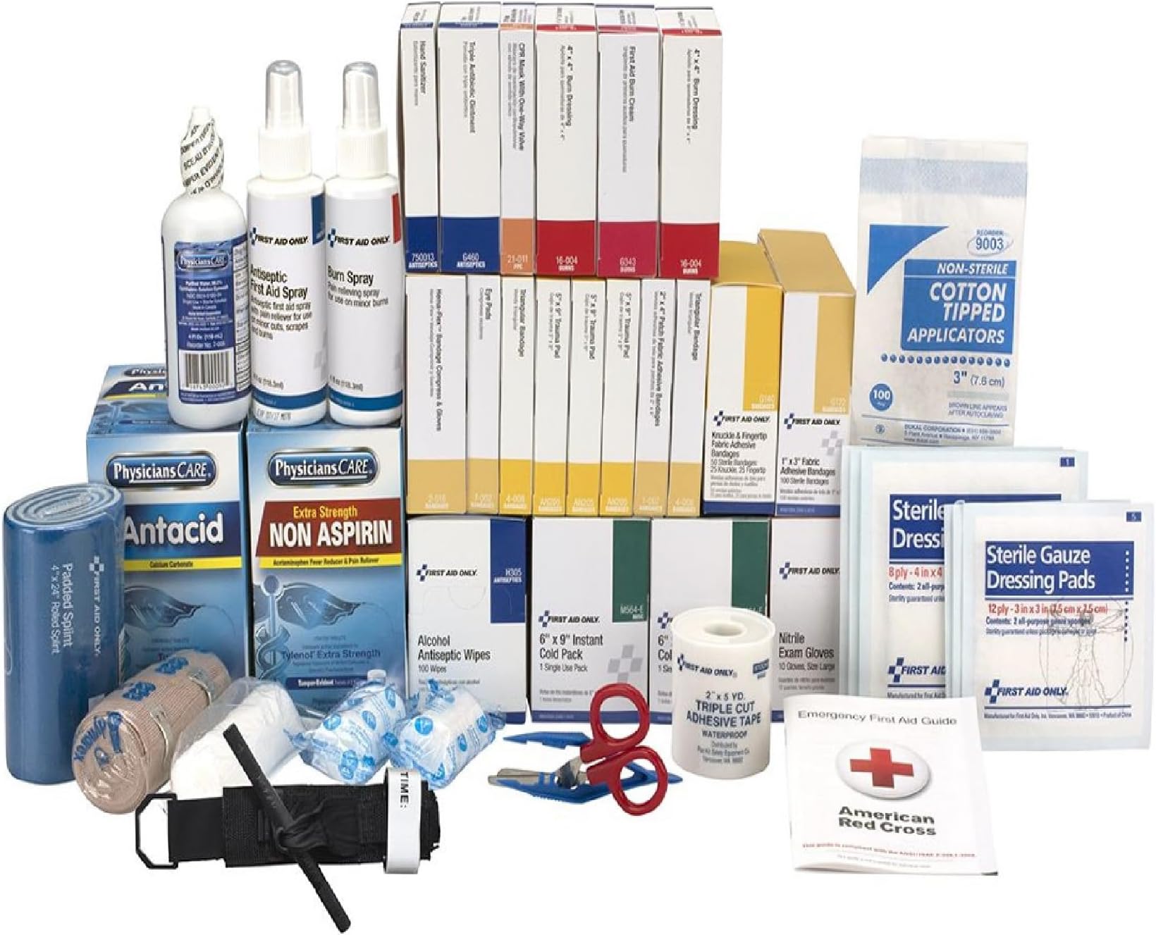 Amazon.com: First Aid Only 91361: 100 Person Ansi 2021 Class B, 3 Shelf ...