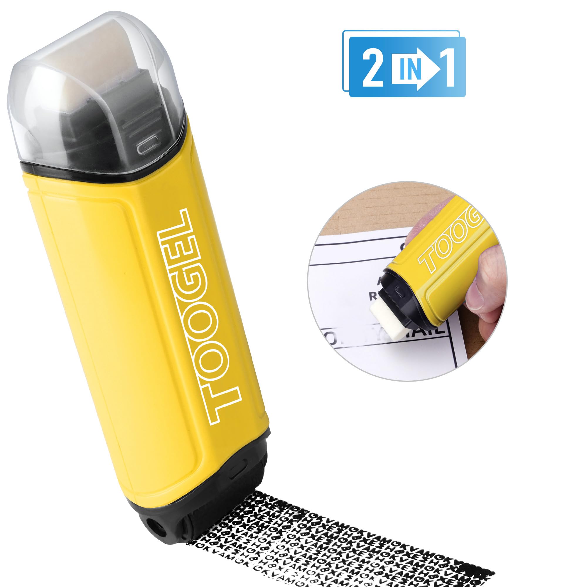 Amazon.com: Identity Theft Protection Roller Stamp: 2-in-1 Confidential ...