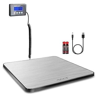 ACCT Postage Scale 400lb, Mail Scale, Digital Postal Scale with Hold ...