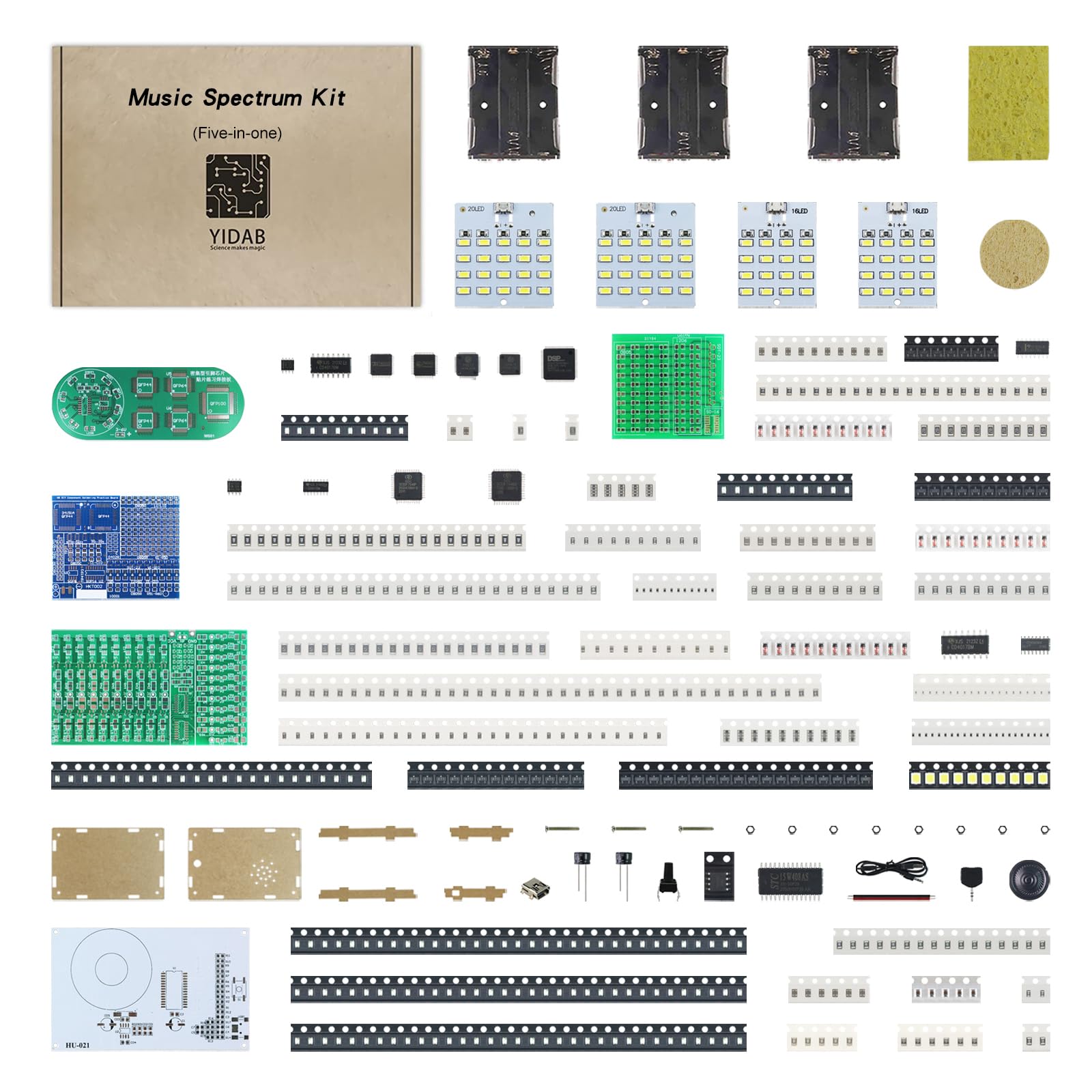 Snapklik.com : YIDAB Soldering Practice Kit 5in1 DIY Music Spectrum ...