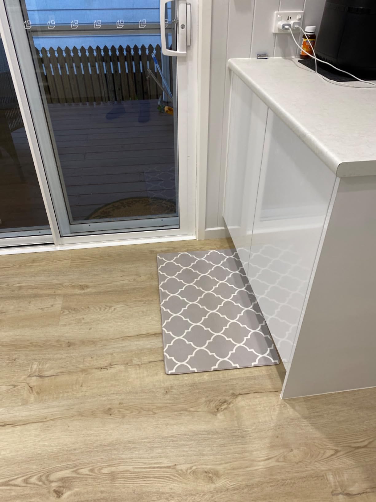 Jabykare 2 Pieces Cushioned Kitchen Floor Mats Set, Non Slip ...