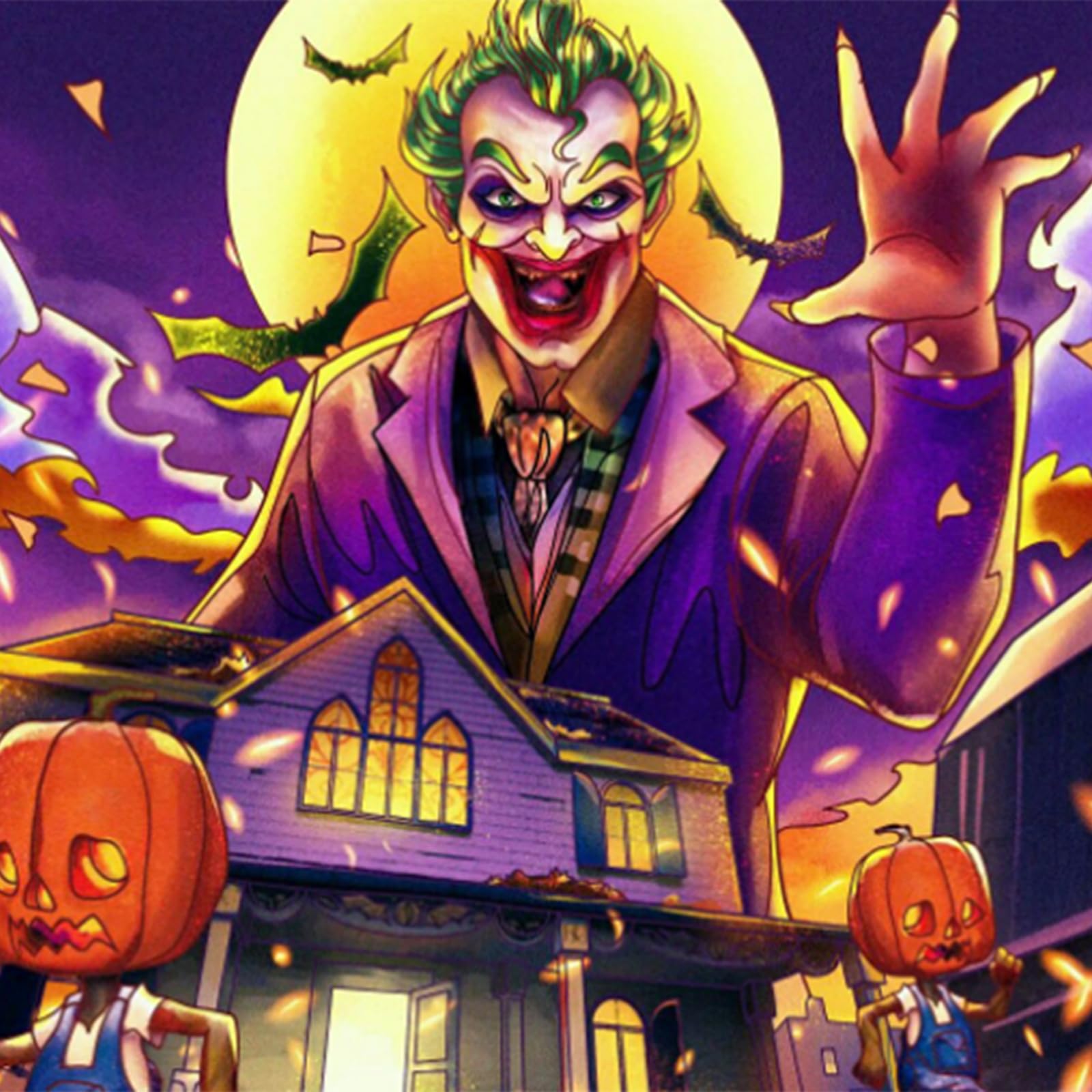 Amazon.com: RICUVED Diamond Art, Halloween Clown Diamond Art Kits for ...