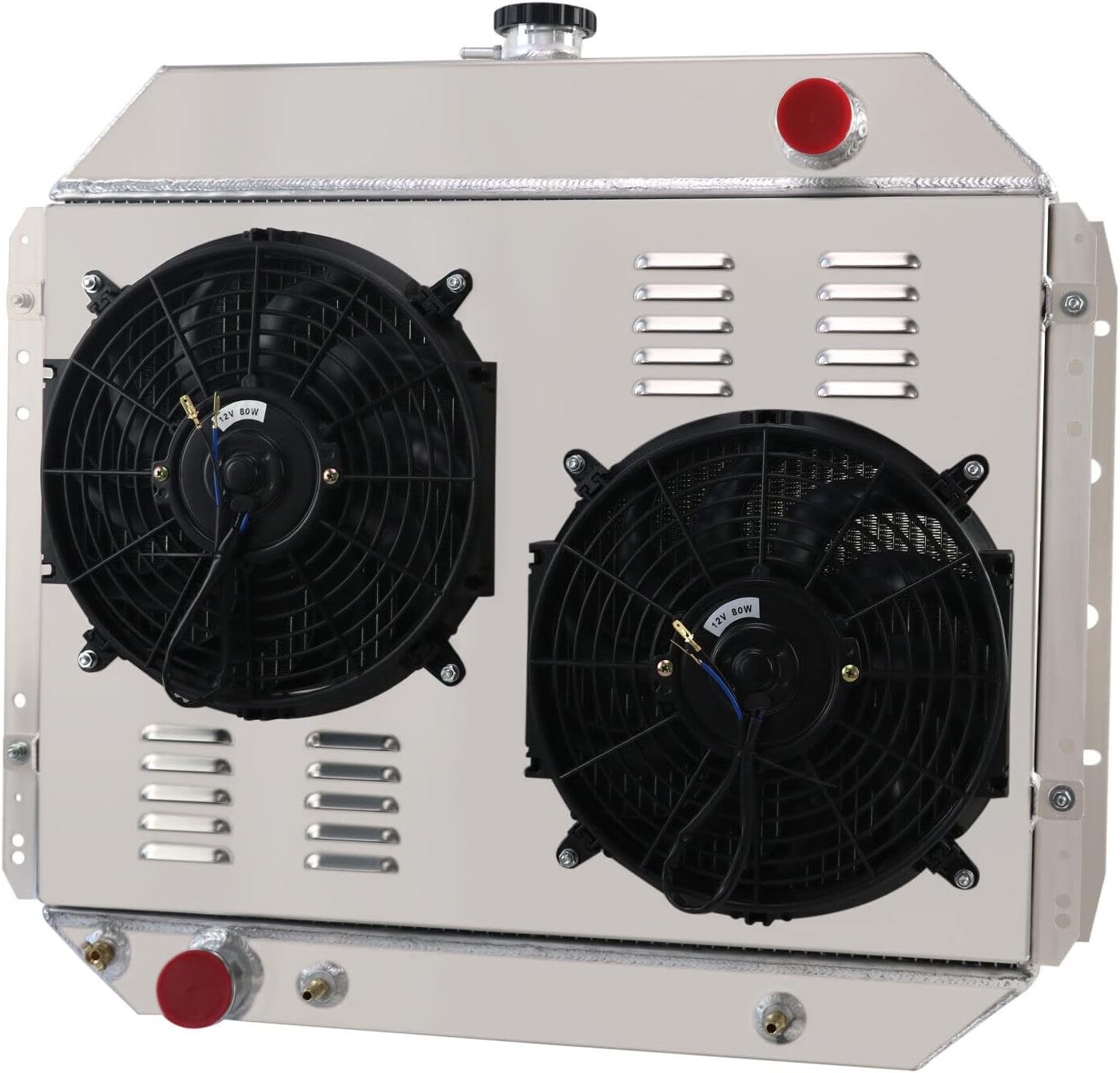 Amazon Ozcoolingparts 66 79 Ford Fシリーズ ラジエーターファン シュラウドキット 3列コア アルミ 8529
