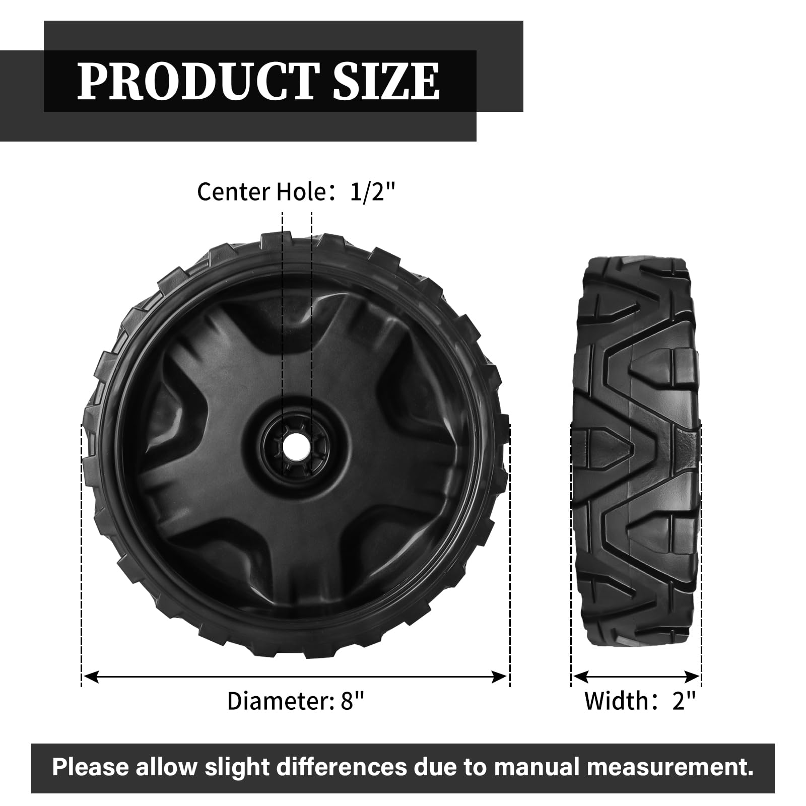 Snapklik.com : 634-05040 Lawn Mower Wheels - Compatible
