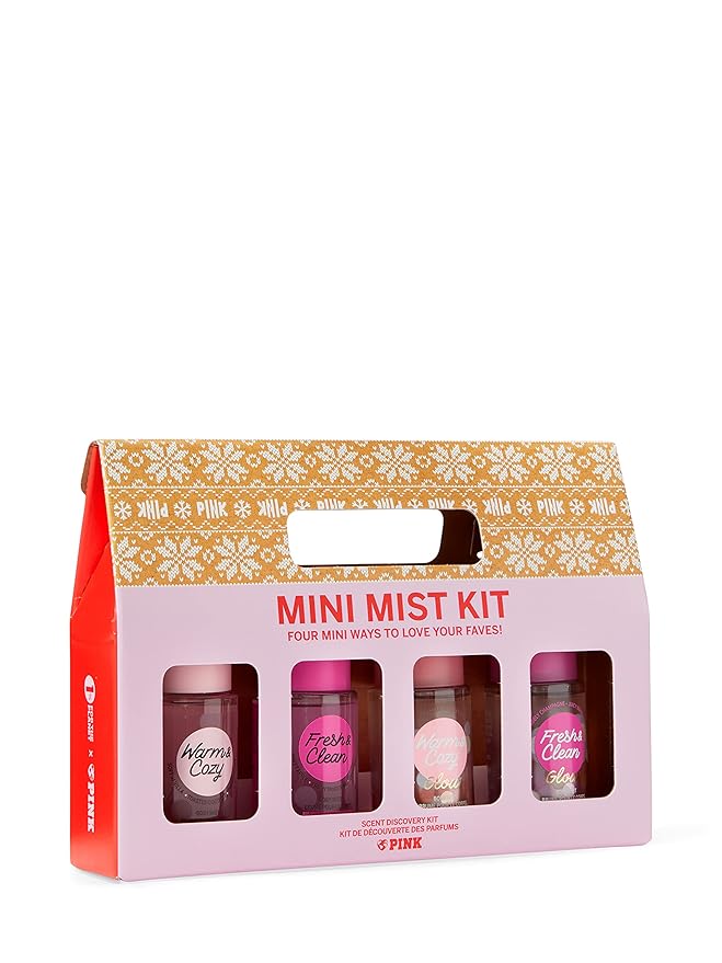 Amazon.com : Victoria's Secret PINK 4 Piece Mini Mist Gift Set: Warm ...