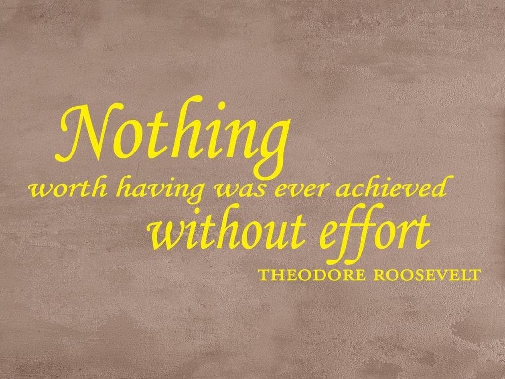 Vinylsay "Nothing Worth Having was Ever Achieved Without Effort" Wall ...