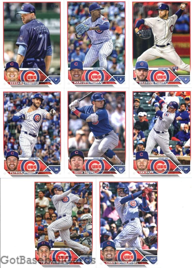 Amazon.com: 2023 Topps Series 1 Chicago Cubs Team Set of 11 Cards ...
