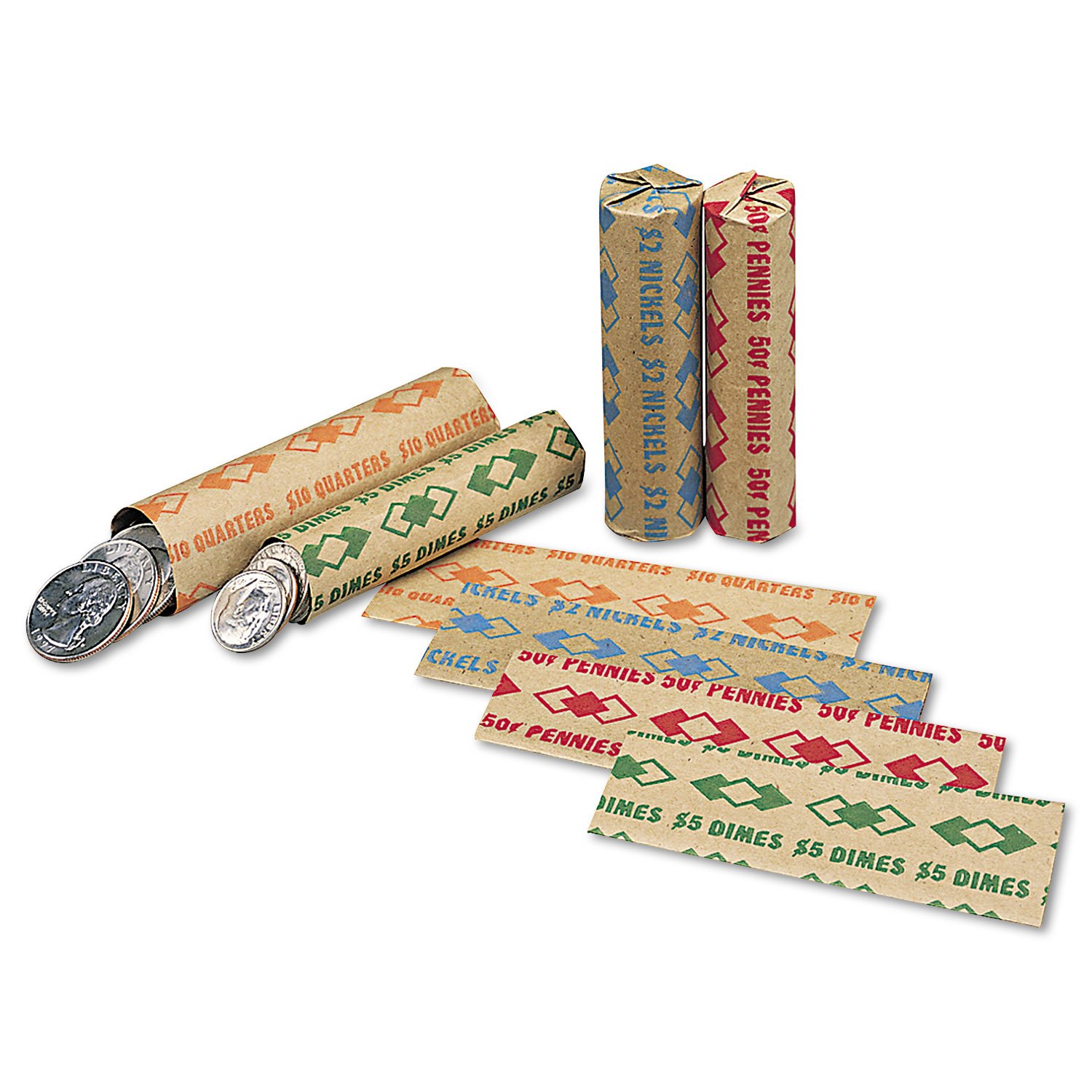 Penny Coin Rolls Tubular PM Company Tubular Coin Wrappers For Pennies ...