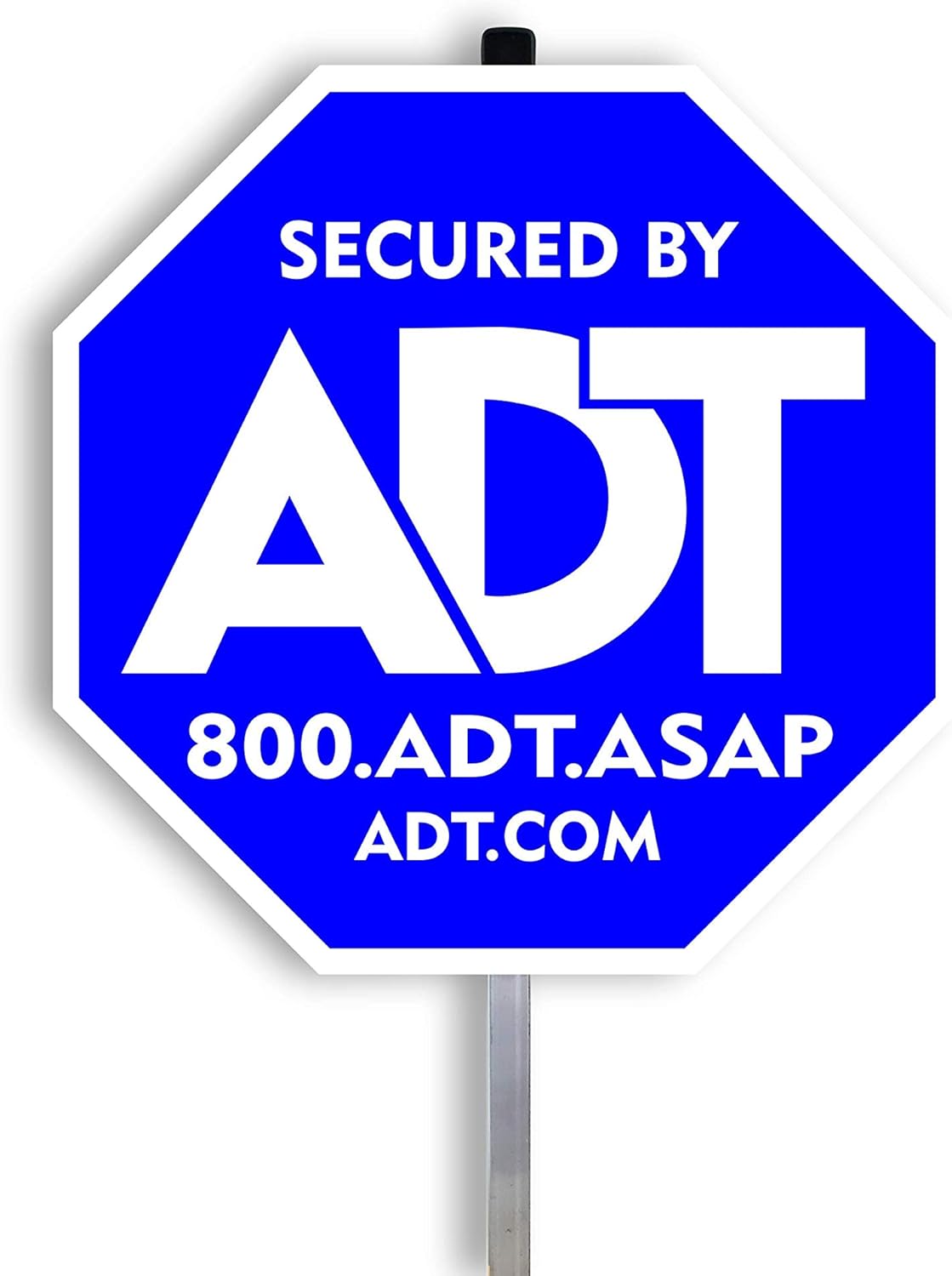 Amazon.com: ADT Security Sign 10" x 10" with Aluminum Pole 28'' : Patio ...