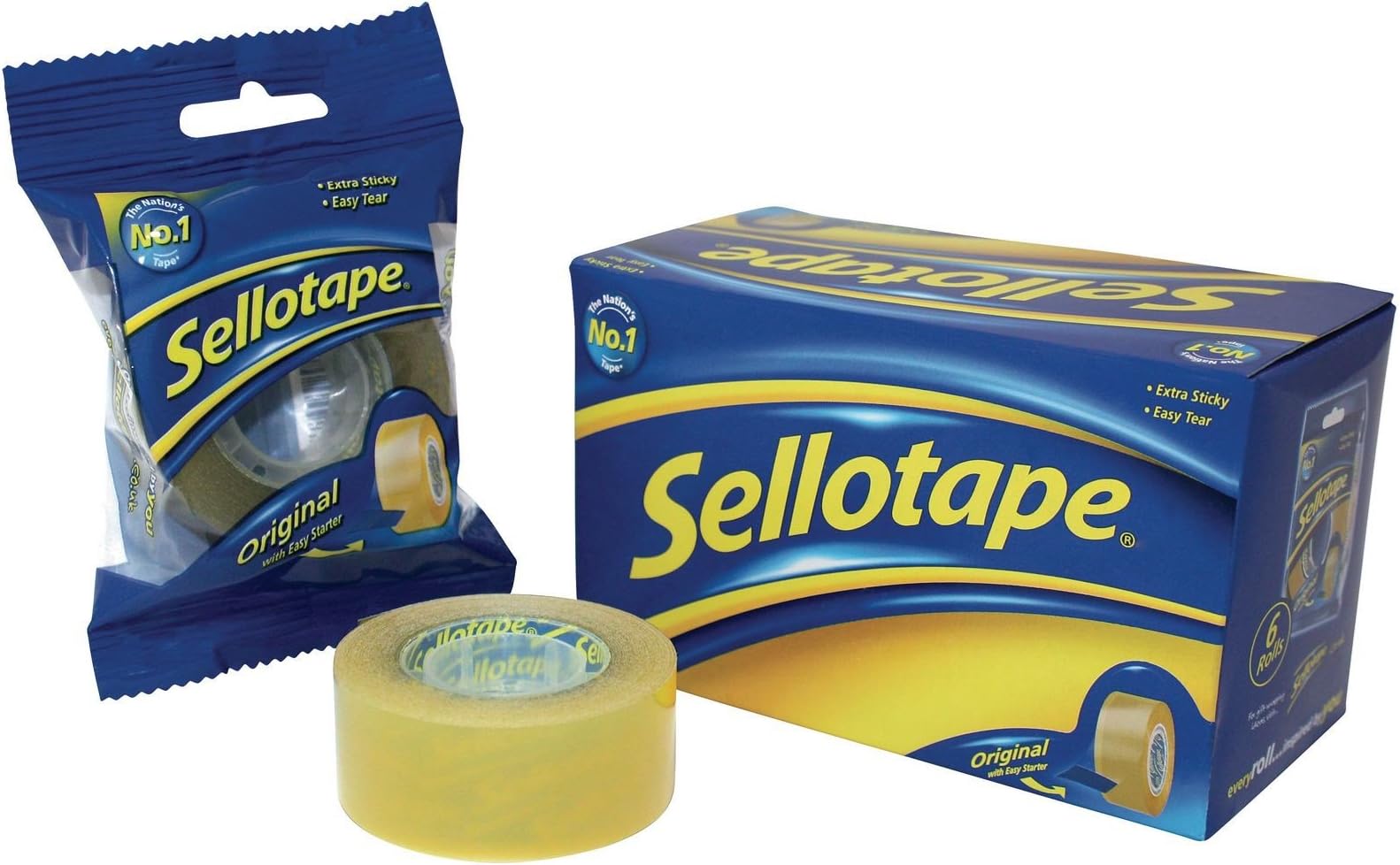 2x Sellotape 1629135 24mm x 50m Original Golden Tape : Amazon.co.uk ...