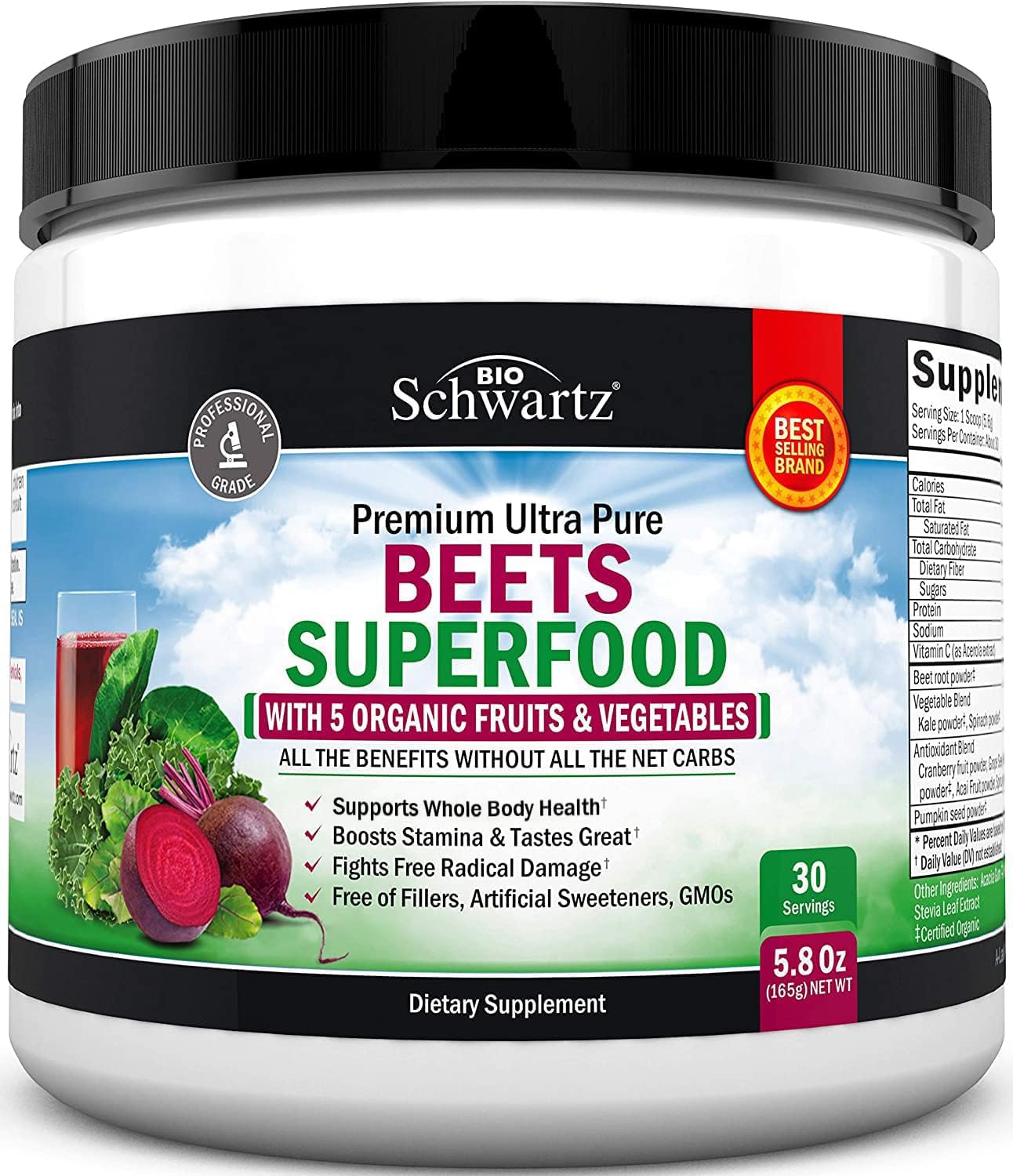 Amazon.com: Beet Root Powder - Beets Superfood Supplement with Vitamin ...