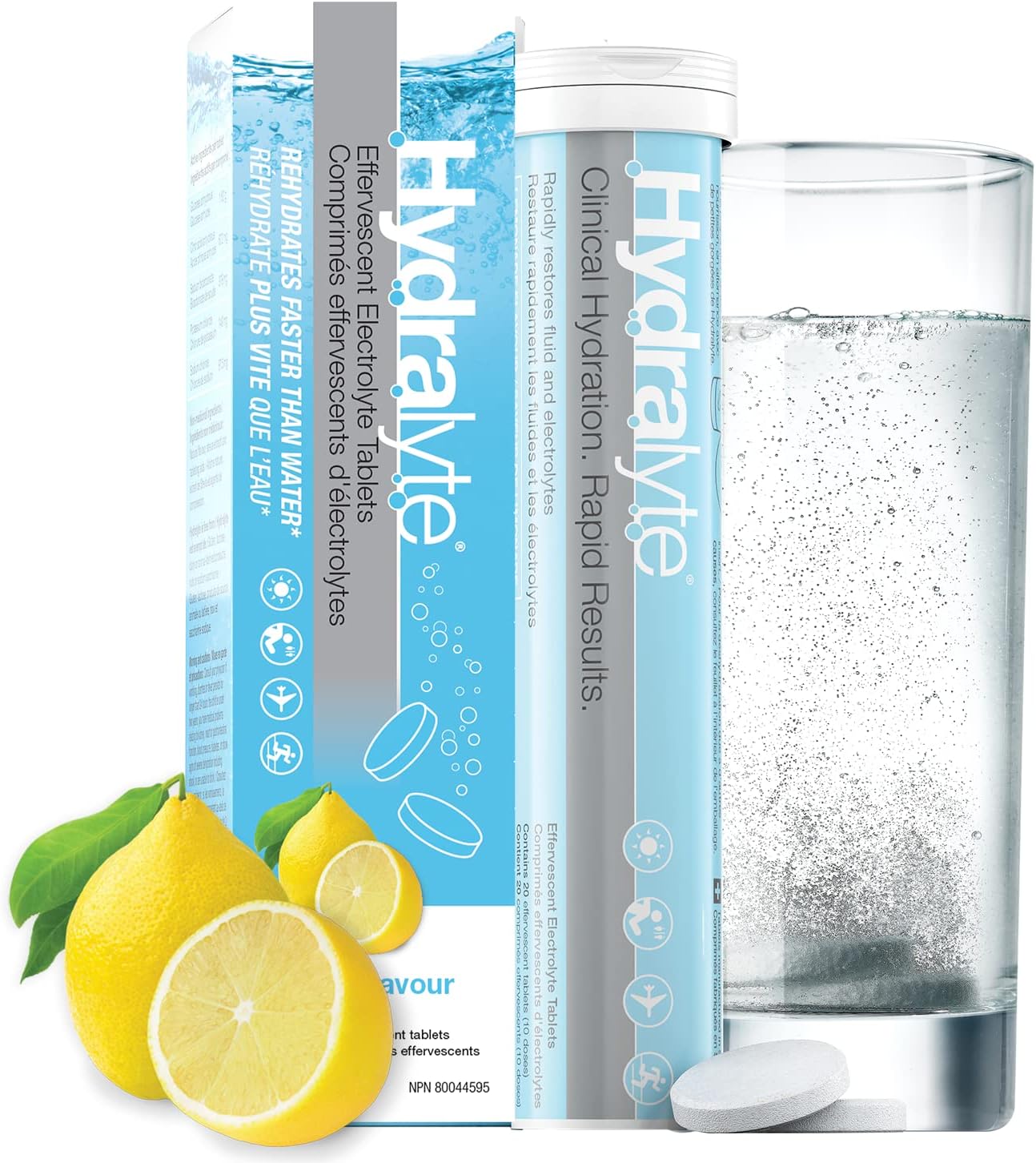 Hydralyte Effervescent Electrolytes Tablets - Lemonade 20 count ...