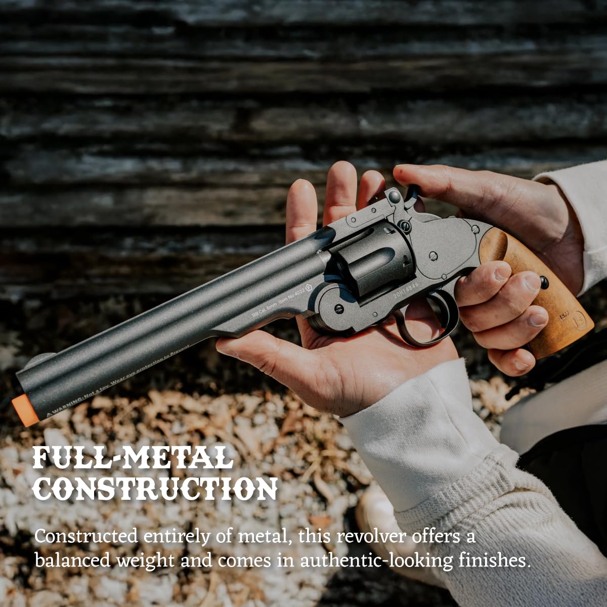 Snapklik.com : Barra Schofield No. 3 CO2 Airsoft Revolver Authentic ...