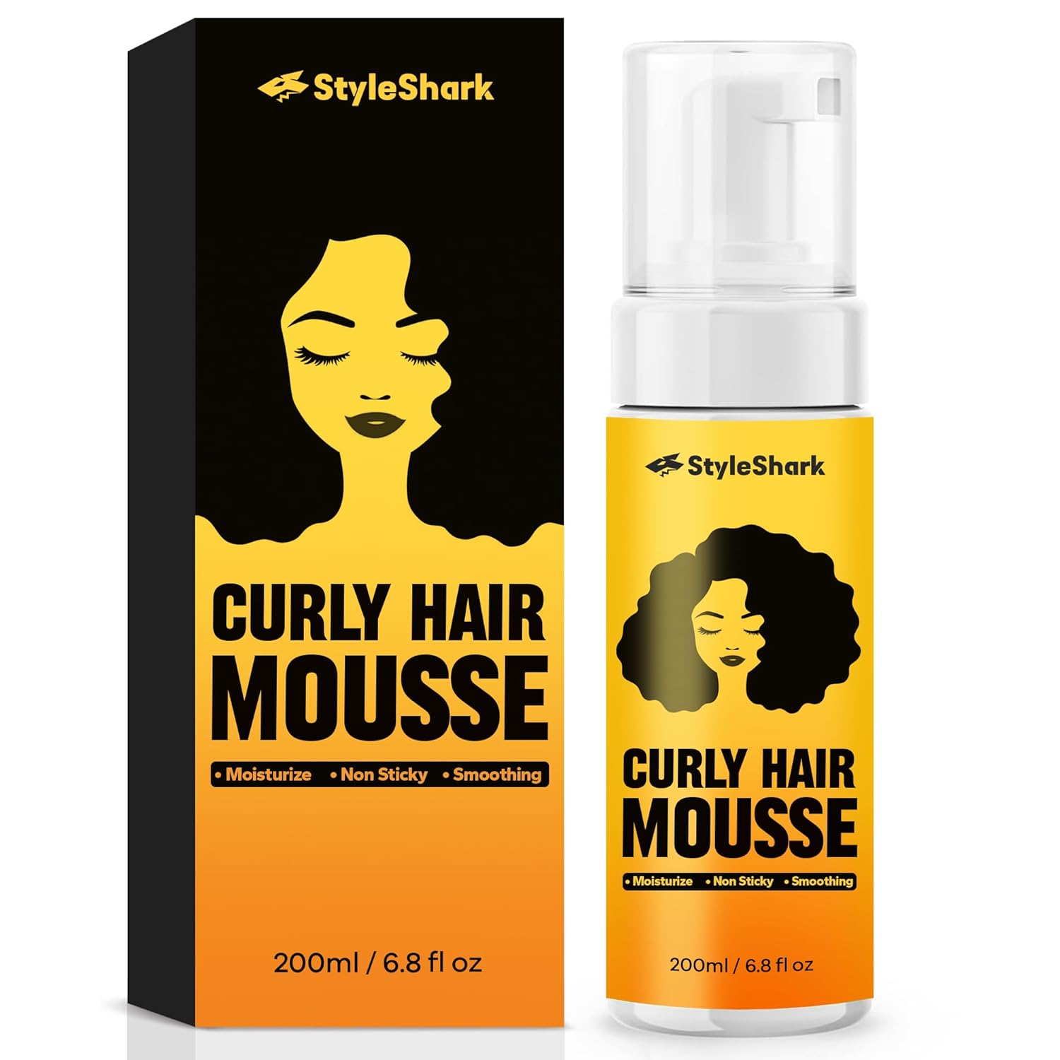 Amazon.com: StyleShark Hair Mousse for Curls (6.8 Fl oz), Easy to Apply ...