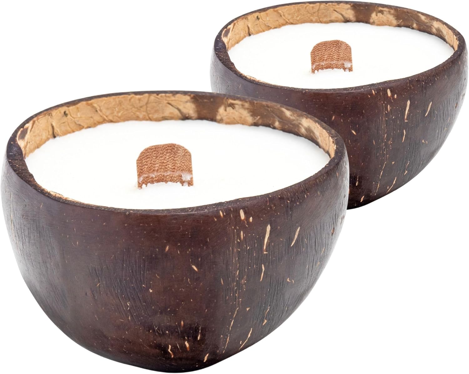 Amazon.com: Frezco Vanilla Scented Coconut Candle [2 Pack] - Reclaimed ...