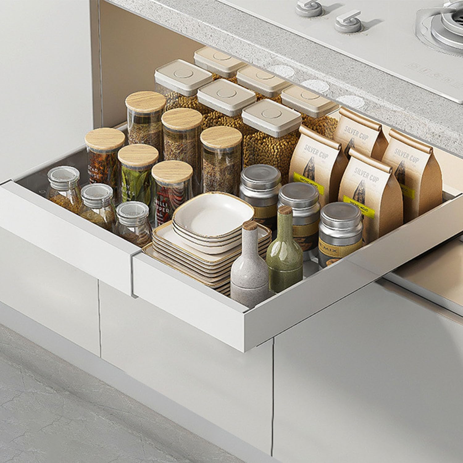 Pull Out Cabinet Organiser,Pull Out Kitchen Storage,Heavy Duty Storage ...