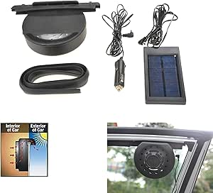 Solar Energy Car Fan, Solar Car Window Fan, Air Vent Radiator Window ...