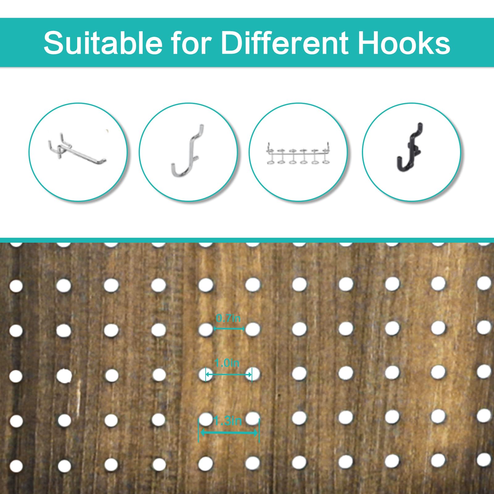Snapklik.com : Babion 6 Panel Pegboard Display, Peg Board Room Divider ...