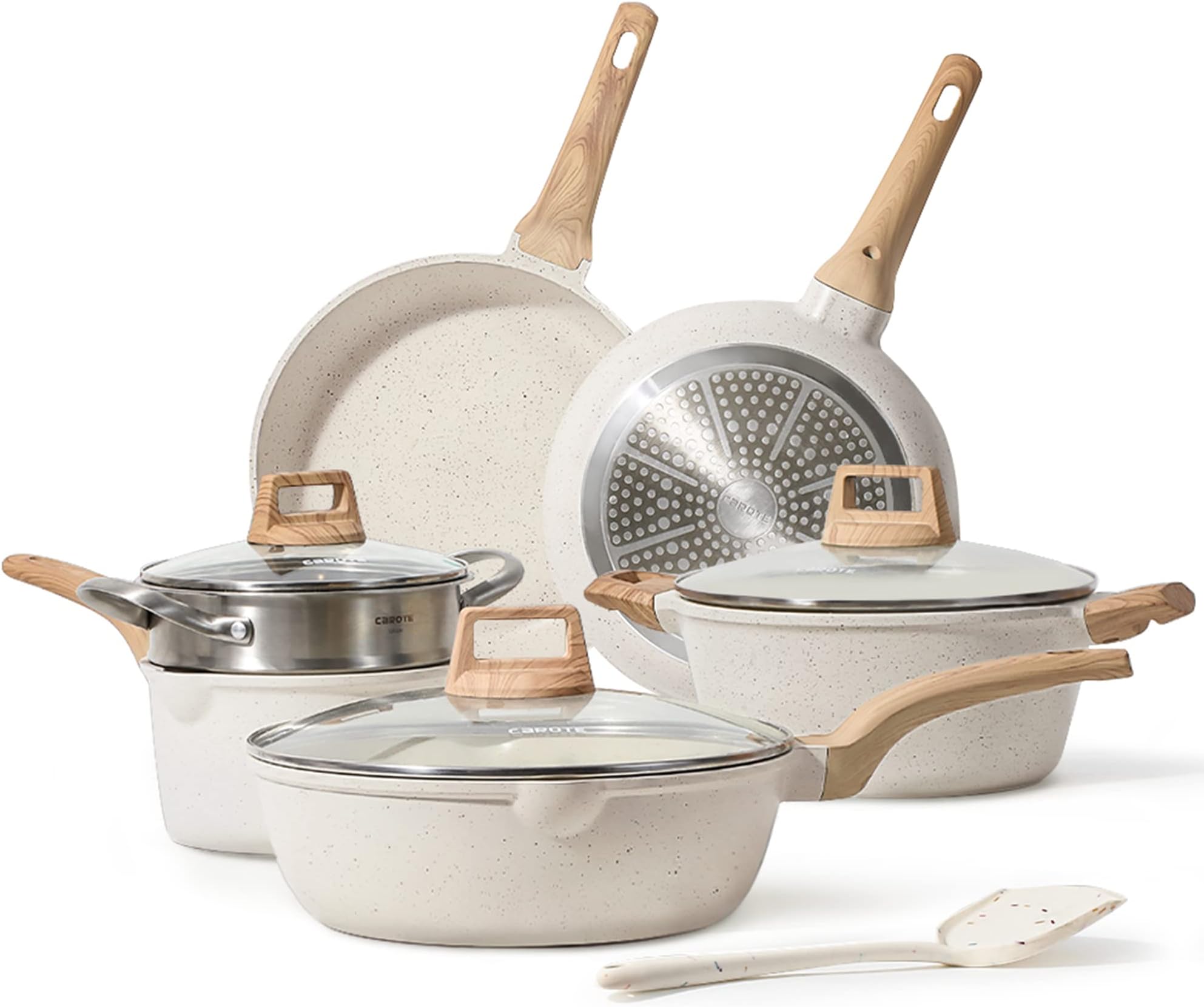 Amazon.com: Taste of Home 8-Piece Non-Stick Aluminum Cookware Set: Home ...