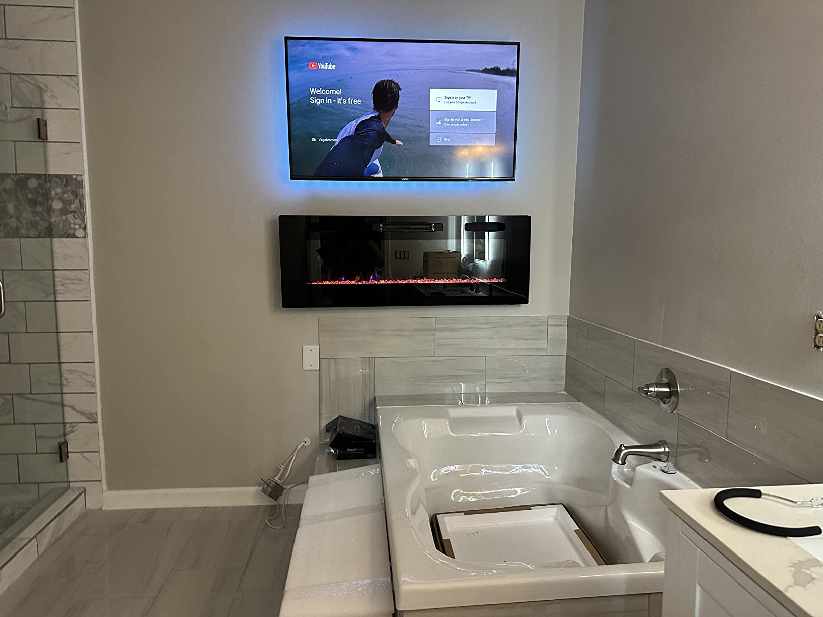 $36/mo - Finance ANDAXIN Recessed and Wall Mounted 50" Electric ...