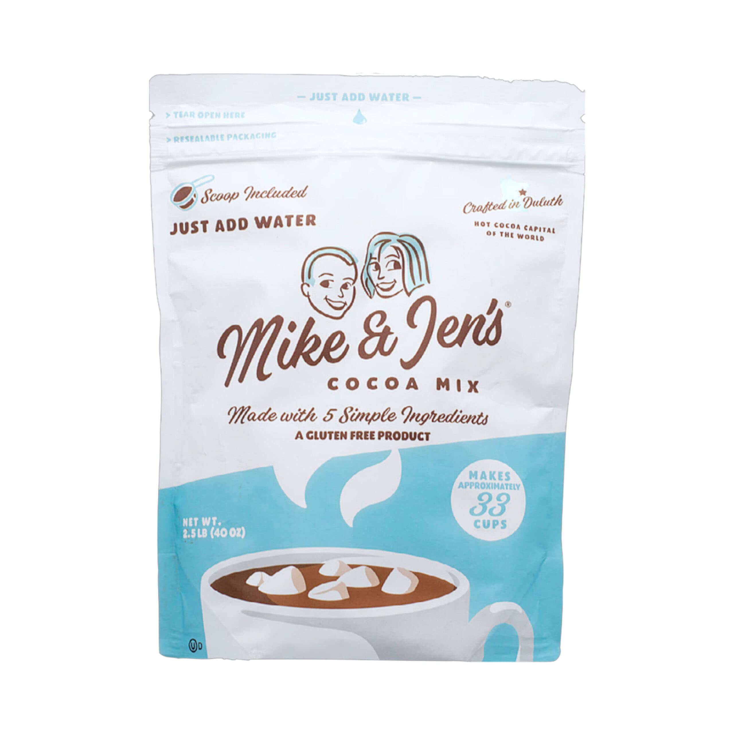 Mike & Jen's Hot Cocoa, Rich Chocolate Powder Mix, Large Bulk Size, 2.5 ...